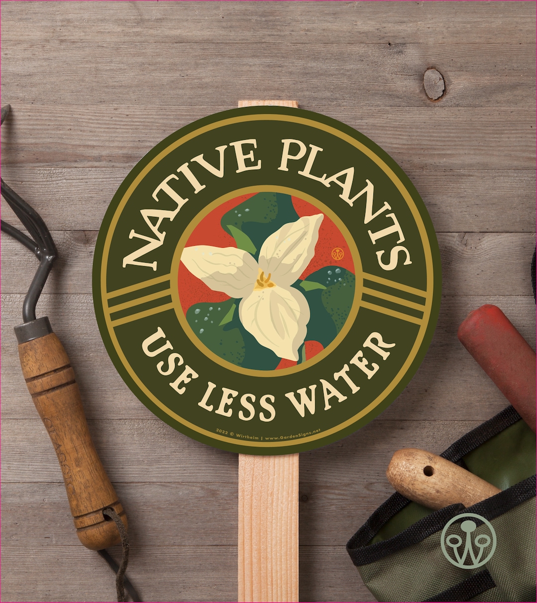 Native Plants - Use Less Water - Garden Sign - Etsy