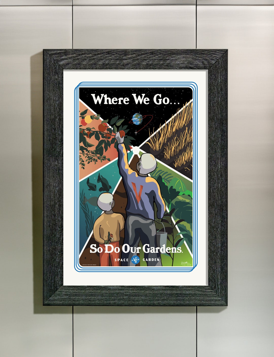 Where We Go Space Garden Edition Poster - Etsy