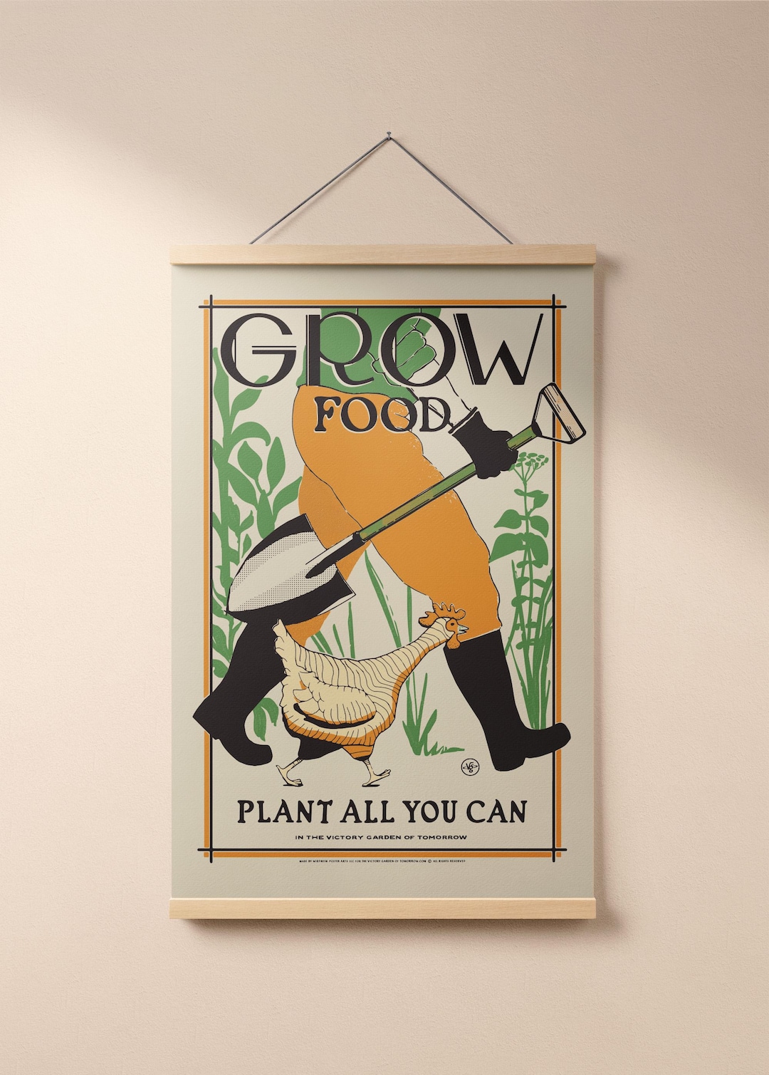 Grow Food—plant All You Can Poster Print - Etsy
