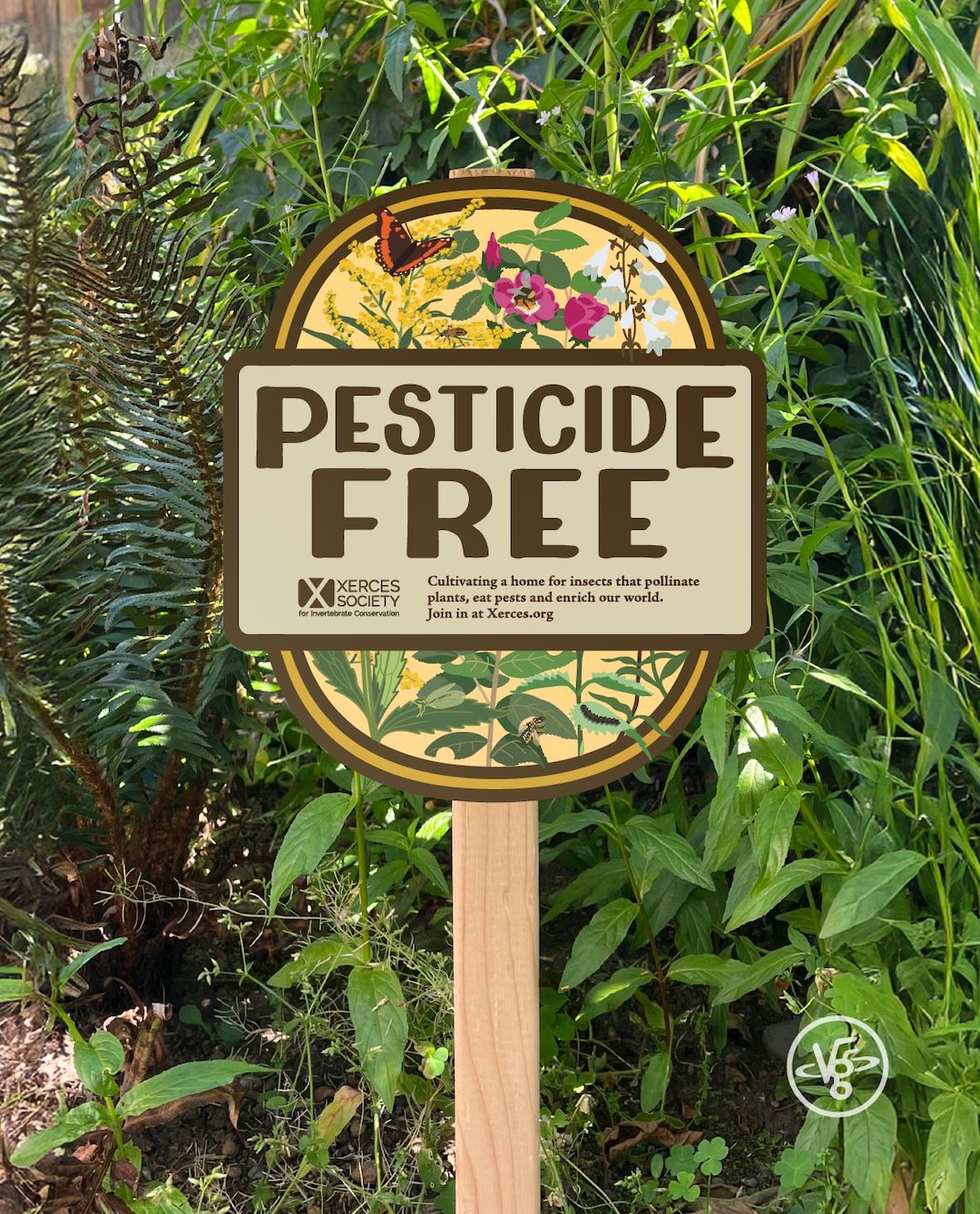 Pesticide Free Yard & Garden Sign From the Xerces Society - Etsy
