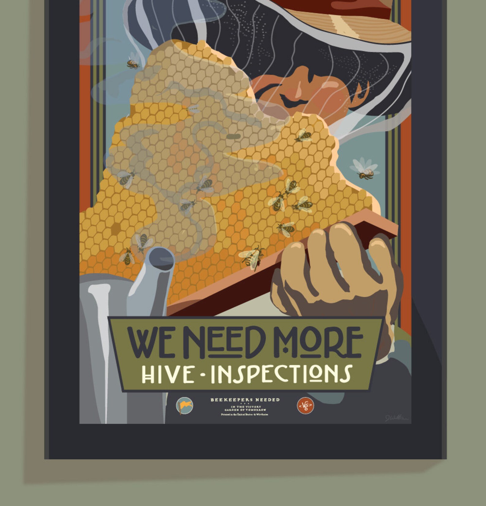 We Need More Hive Inspections Color Poster Print - Etsy