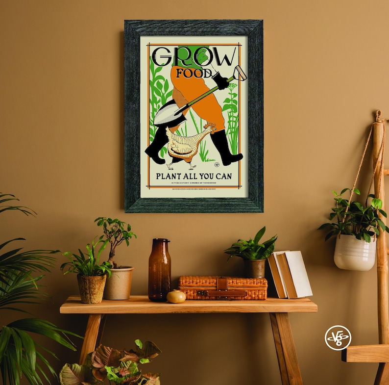 Grow Food—plant All You Can Poster Print - Etsy