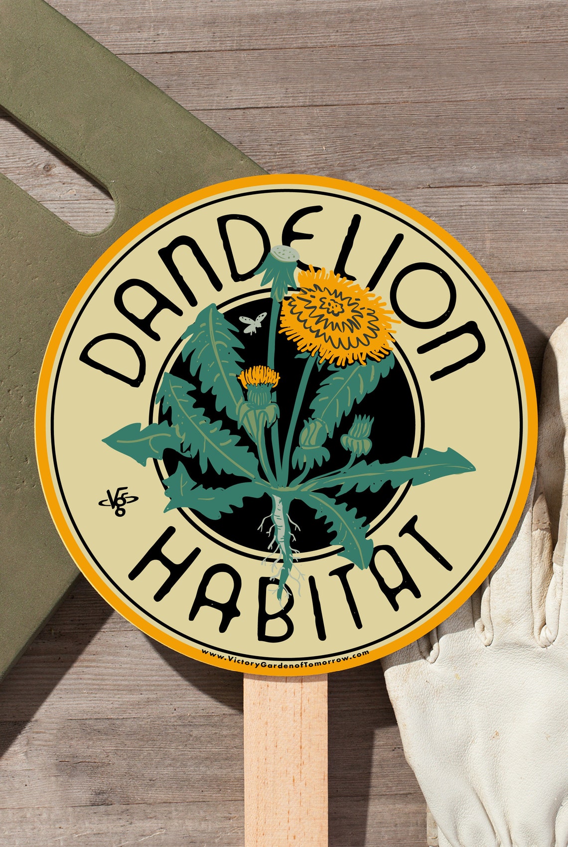 Dandelion Habitat Garden Sign - Etsy