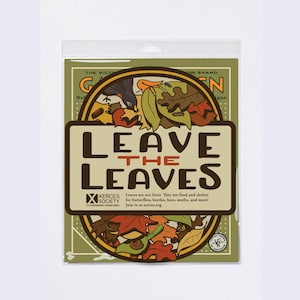 Leave the Leaves - Yard and Garden Sign for Xerces Society - Etsy