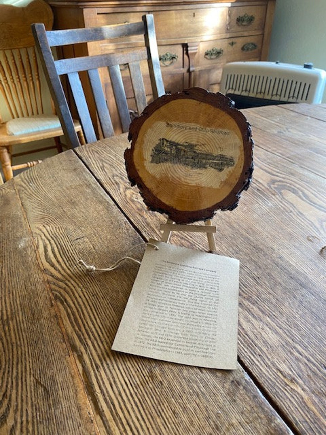 Baltimore & Ohio Railroad on Round - Etsy