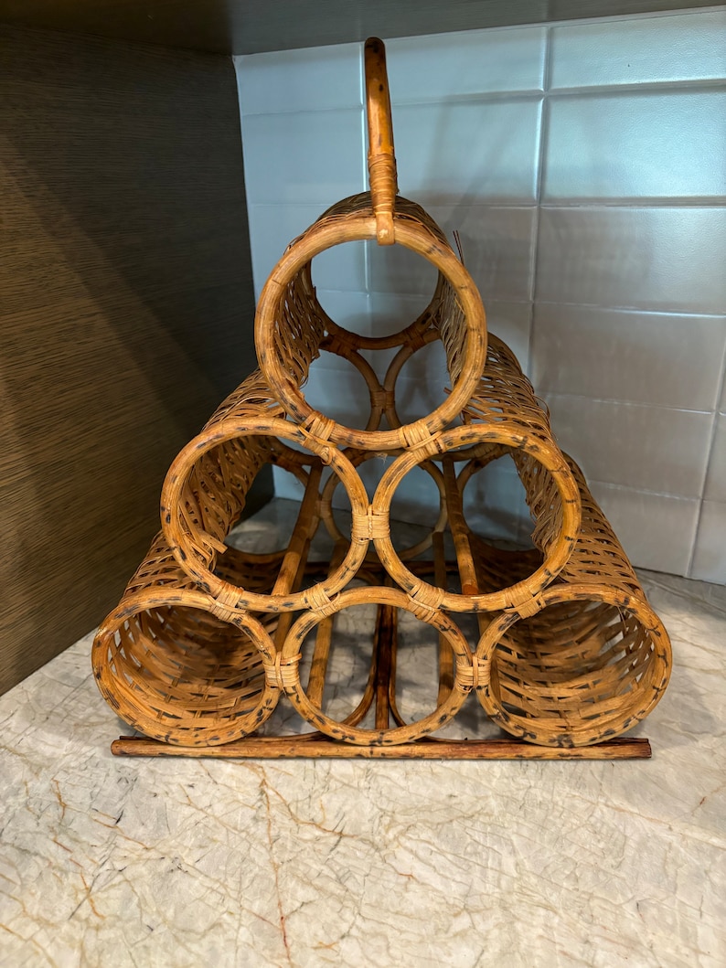 Wicker Wine Rack - Etsy