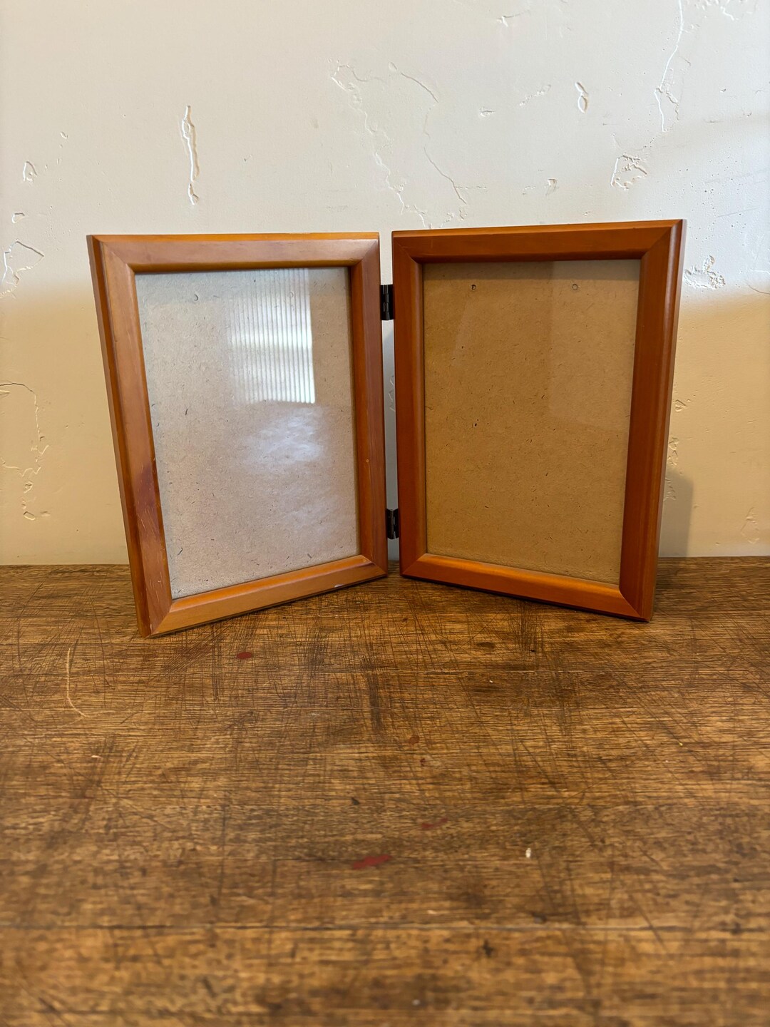 Wood Double Hinged Photo Frame - Etsy