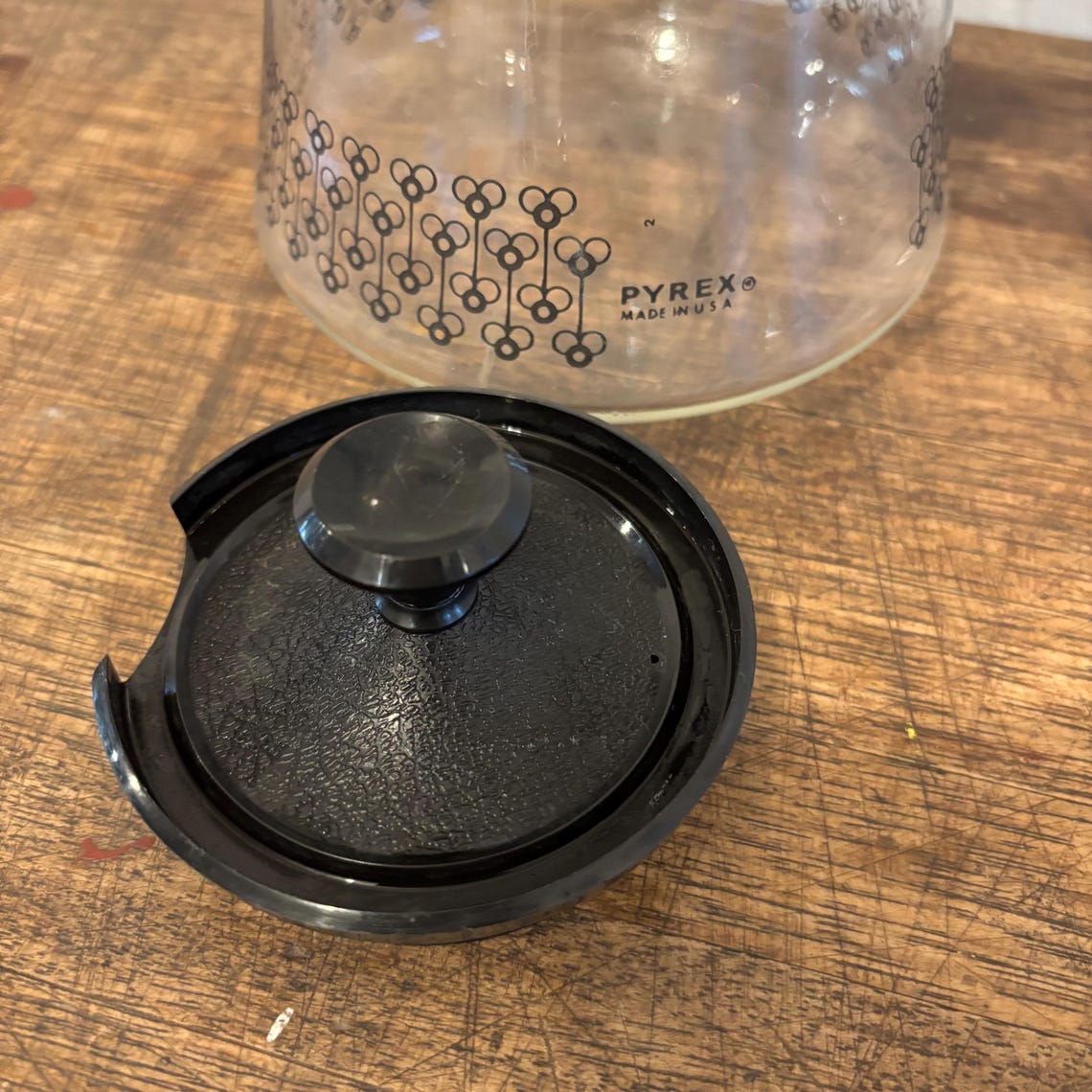 Vintage MCM Pyrex Black Bee Coffee Carafe - Heat Proof - Etsy