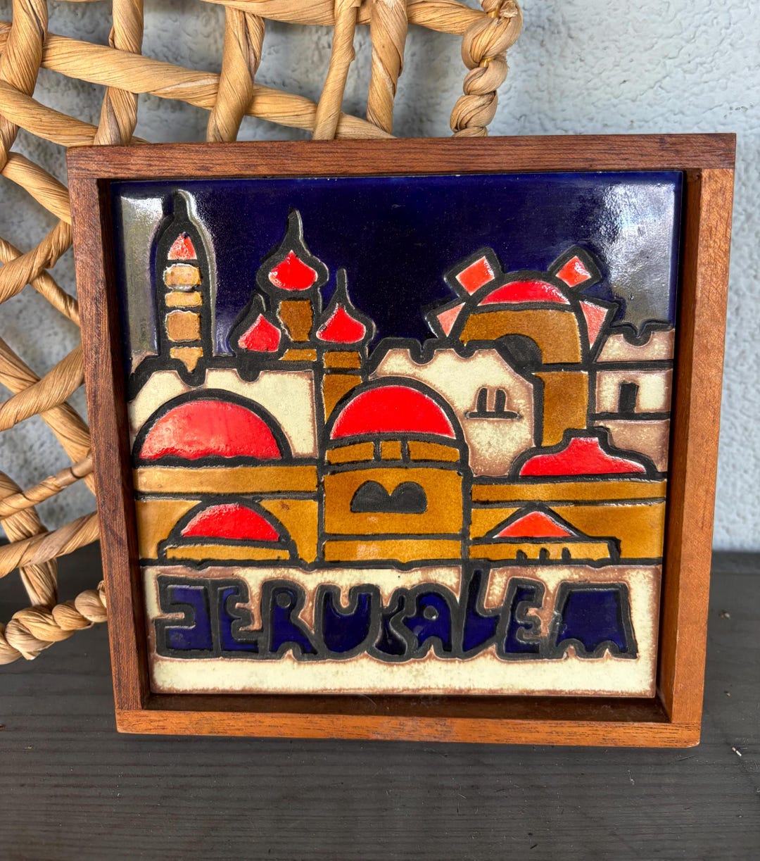 Framed Ceramic Jerusalem Tile - Etsy