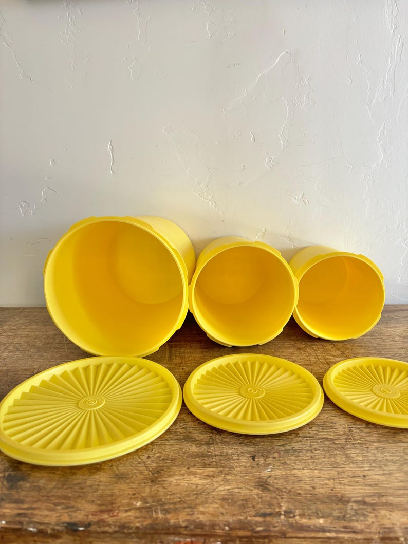 Vintage Tupperware Canister Set - Etsy