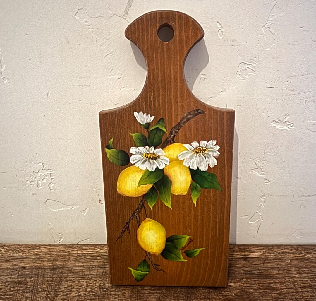 Vintage Wood Lemon Wall Decor Hanging - Etsy