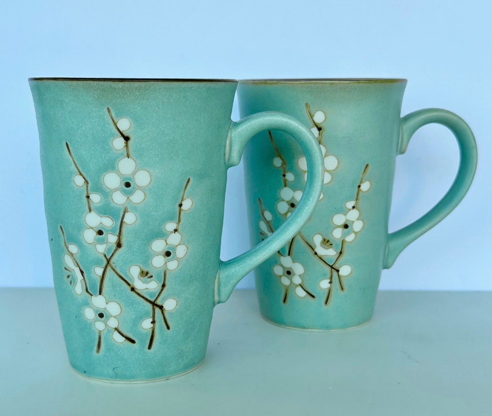 Cherry Blossom Mugs - Etsy