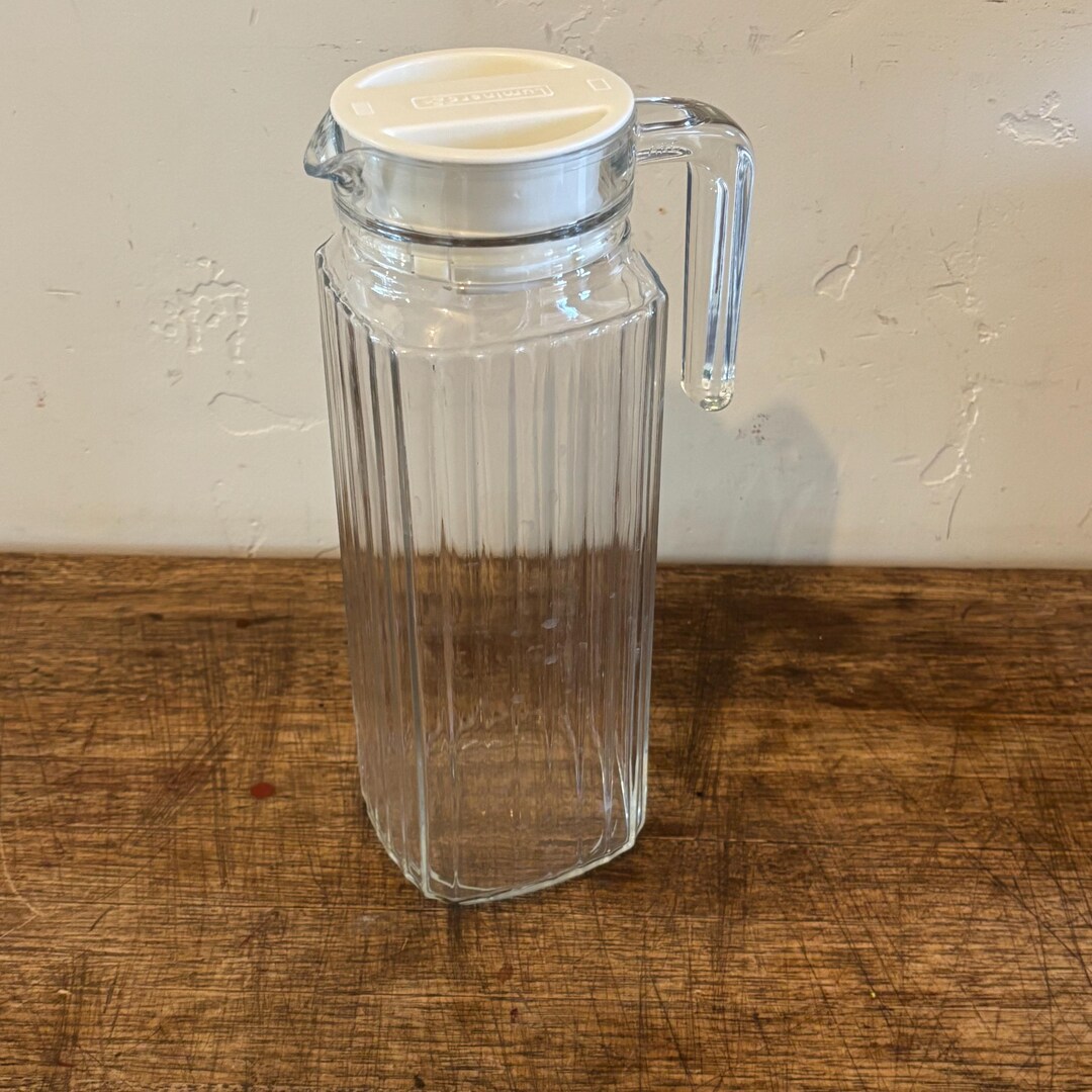 Vintage Luminarc Refrigerator Jug Pitcher - Etsy