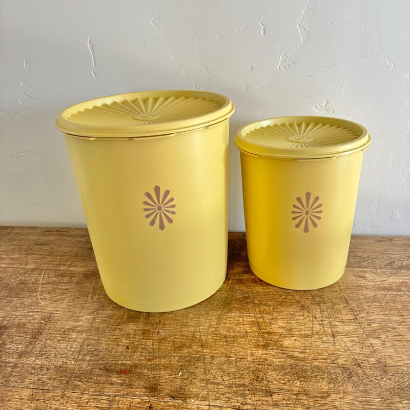 Vintage Tupperware Canisters - Etsy