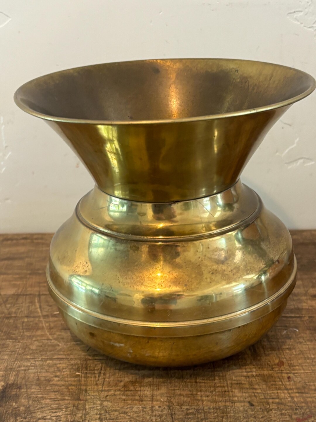 Vintage Brass Spittoon Cuspidor/ Planter - Etsy