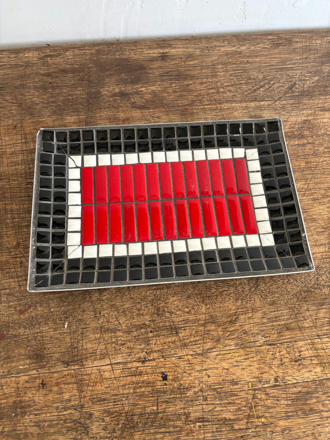 MCM Mosaic Tile Dish - Etsy