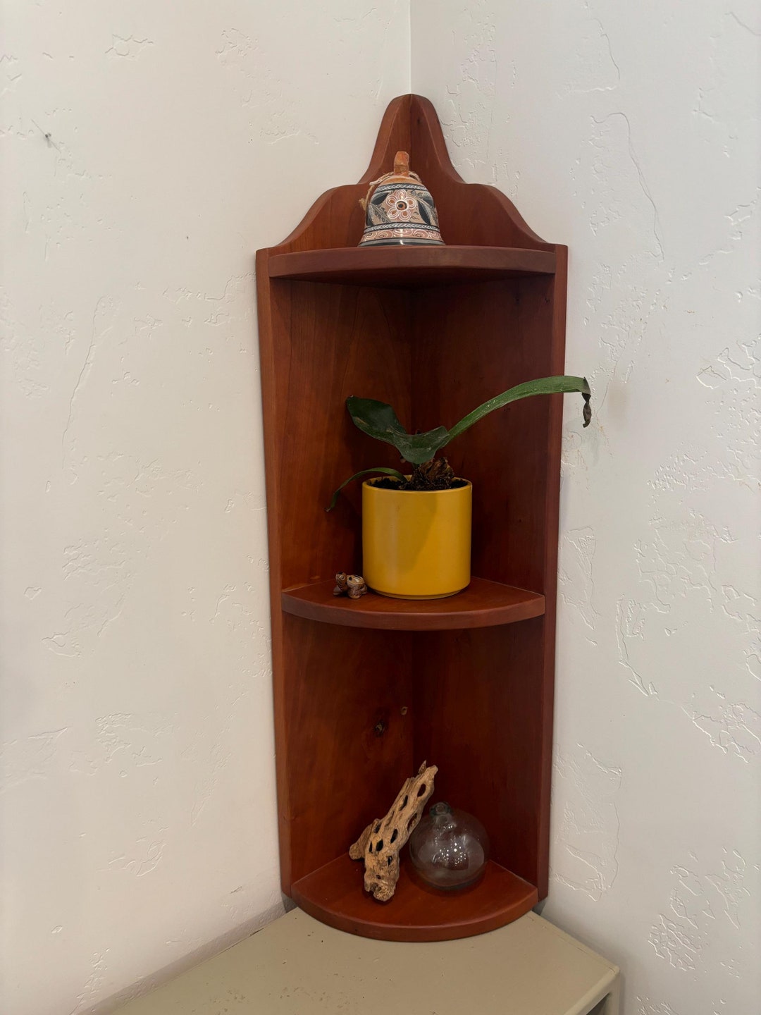 Vintage Corner Shelf - Etsy