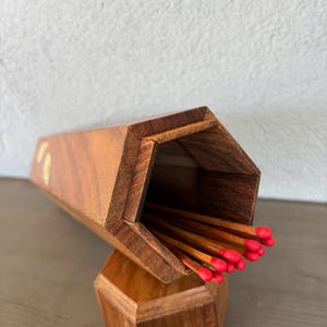 Wood Inlaid Fireplace Match Box - Etsy