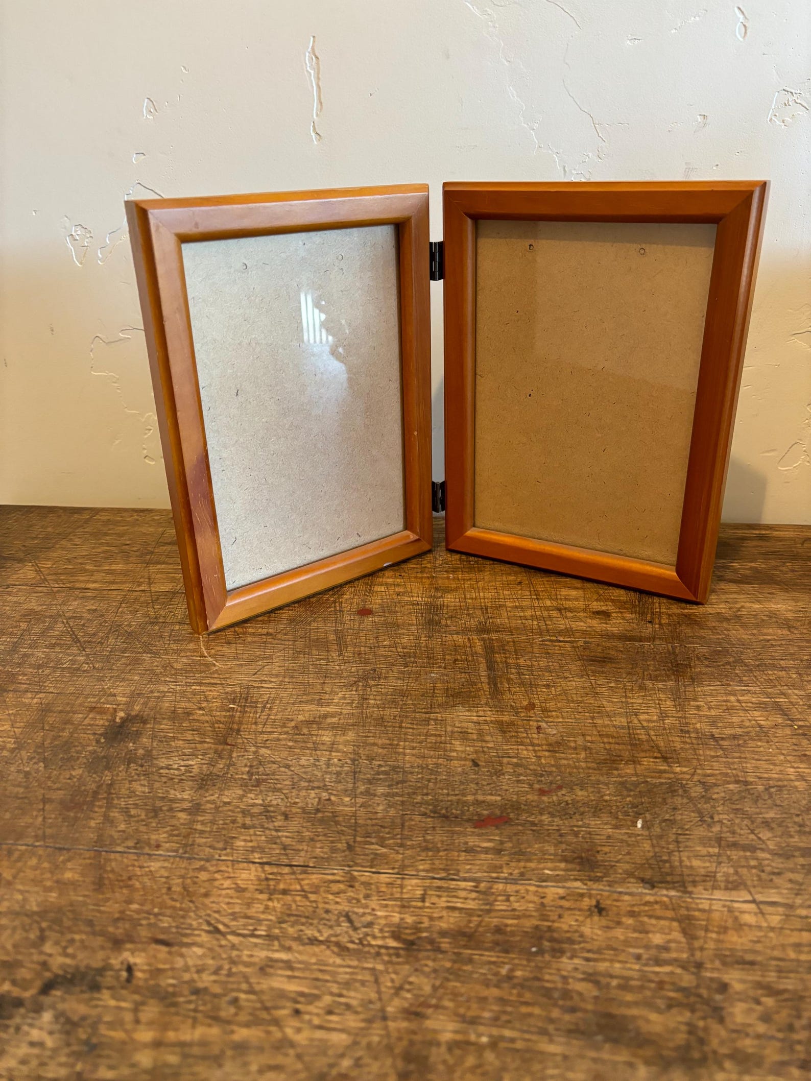 Wood Double Hinged Photo Frame - Etsy