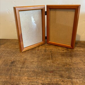 Wood Double Hinged Photo Frame - Etsy