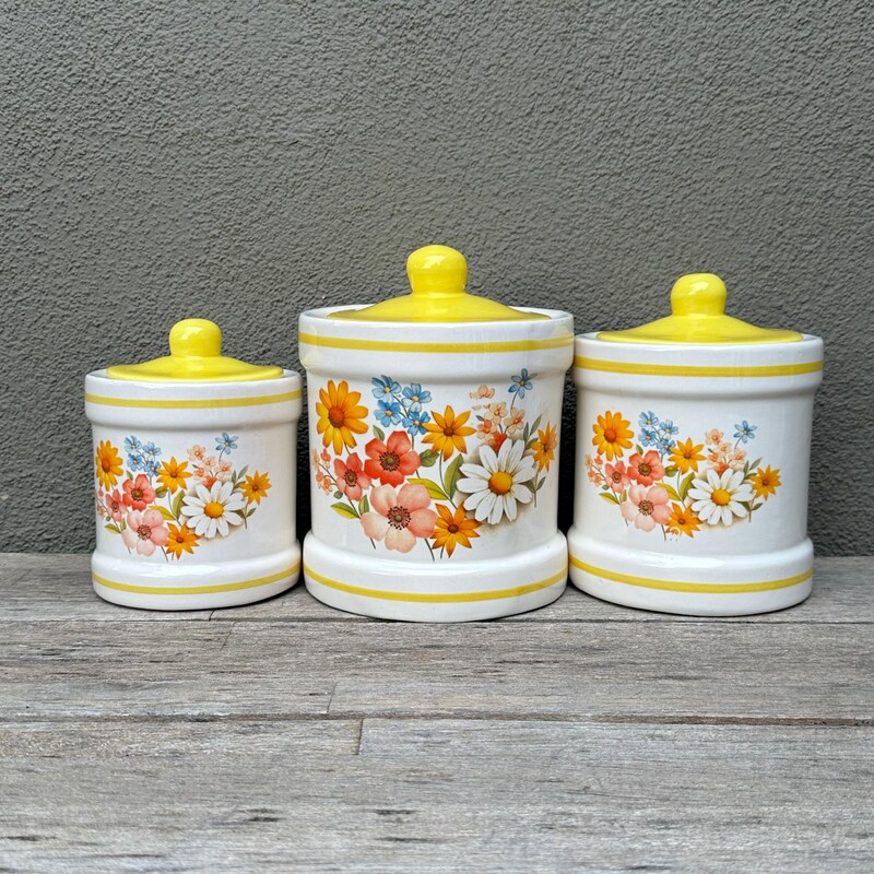 Daisy Canister Set - Etsy