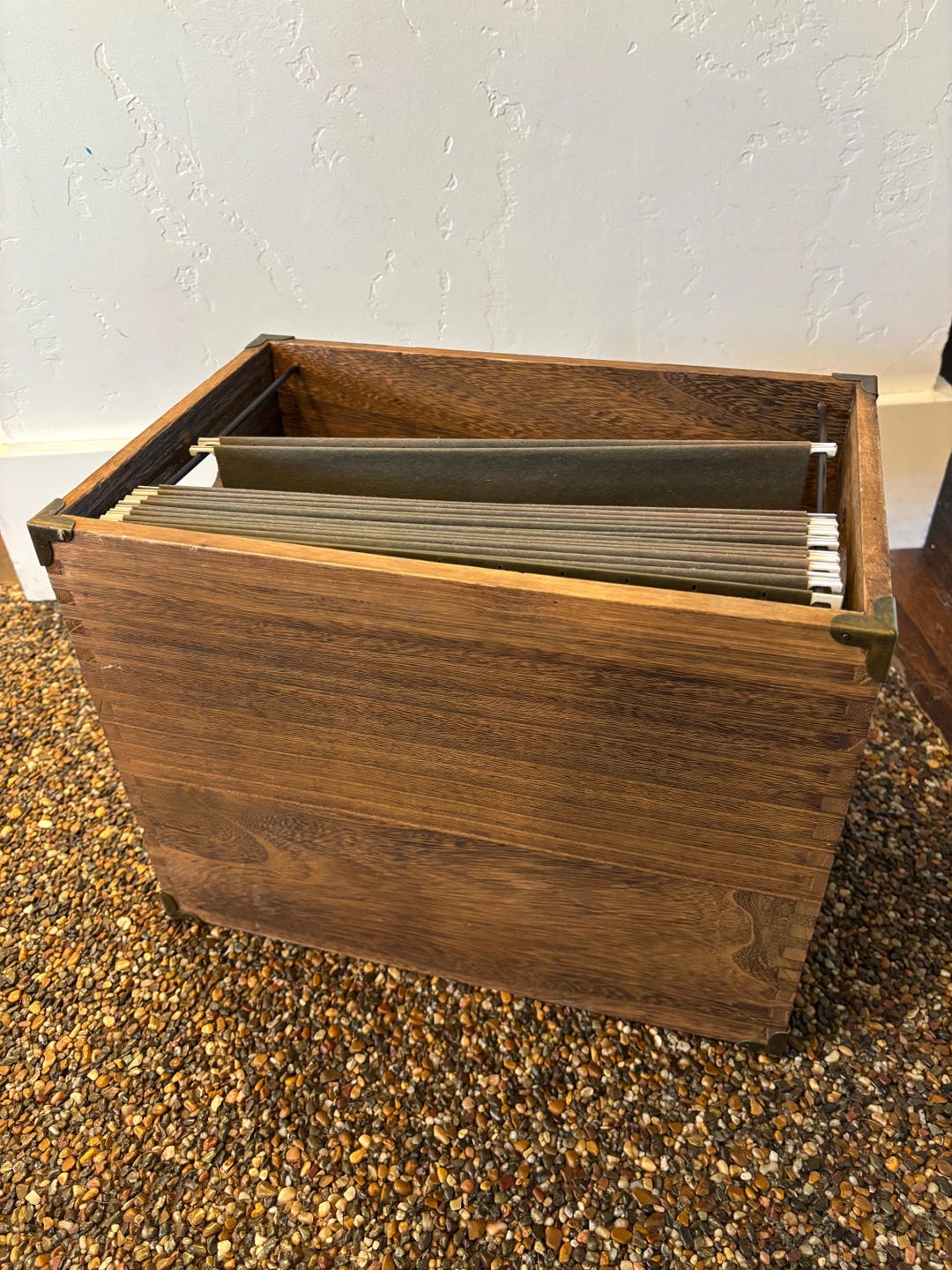 Wood Hanging File Box - 14" X 11" X 9" - Etsy