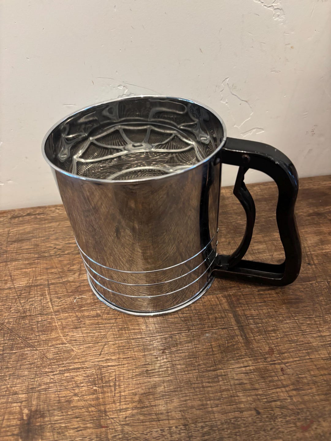 Vintage Squeeze Rotary Flour Sifter - Etsy