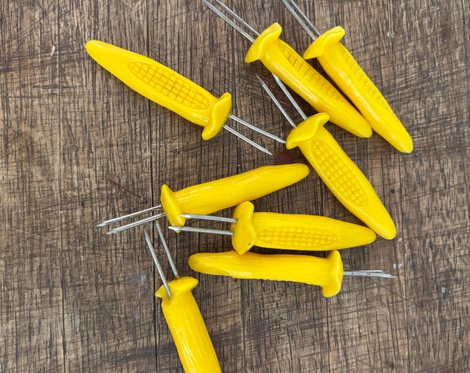 Vintage Plastic Corn on the Cob Holders - 8 Pieces - Etsy