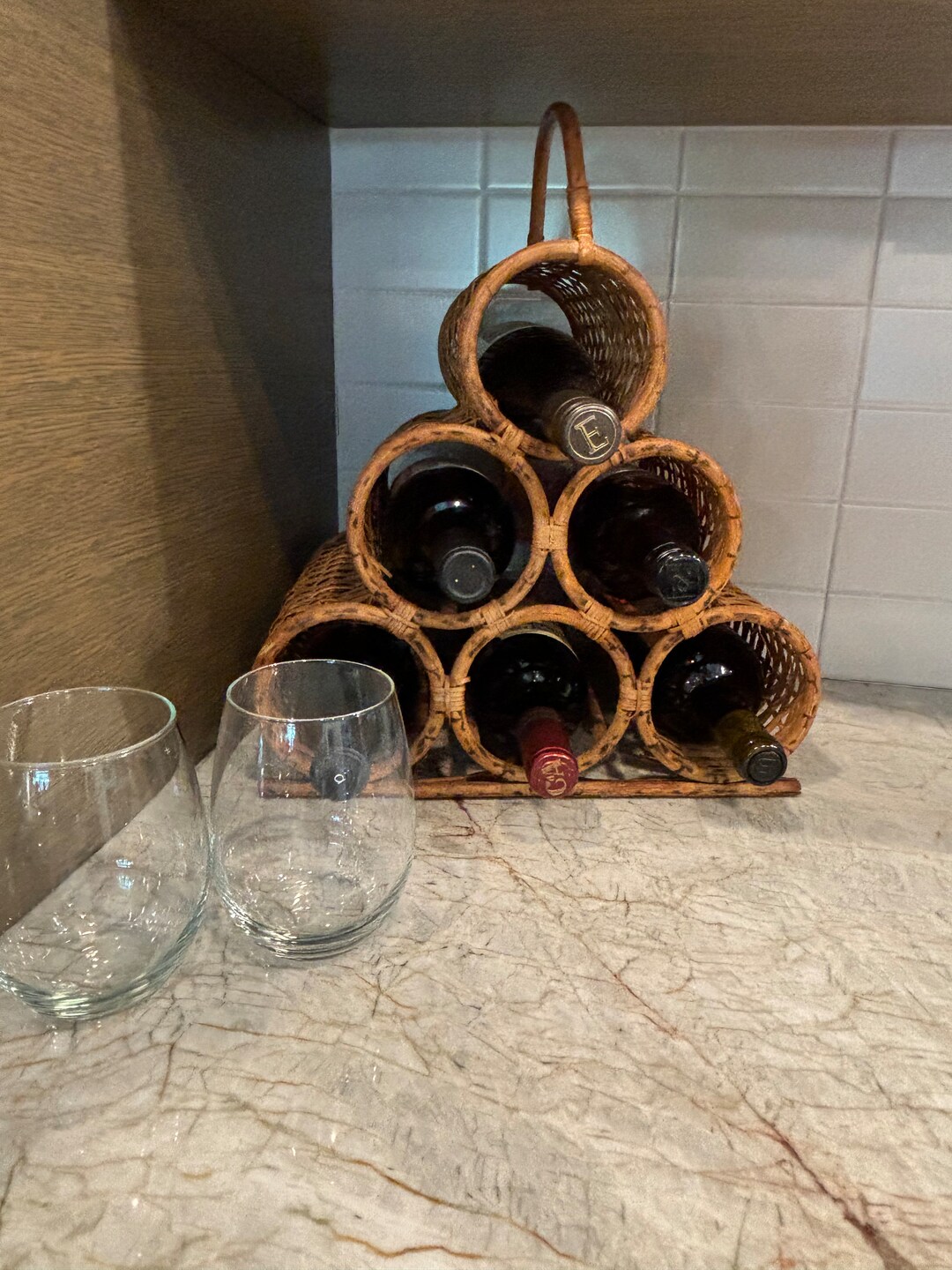 Wicker Wine Rack - Etsy