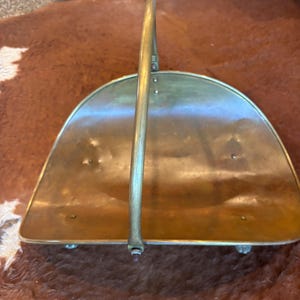 Vintage Brass Wood Stacker or Blanket Storage - Etsy