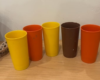 Blue Tupperware Cups, Set of Two, Vintage Tupperware, Vintage Cups ...