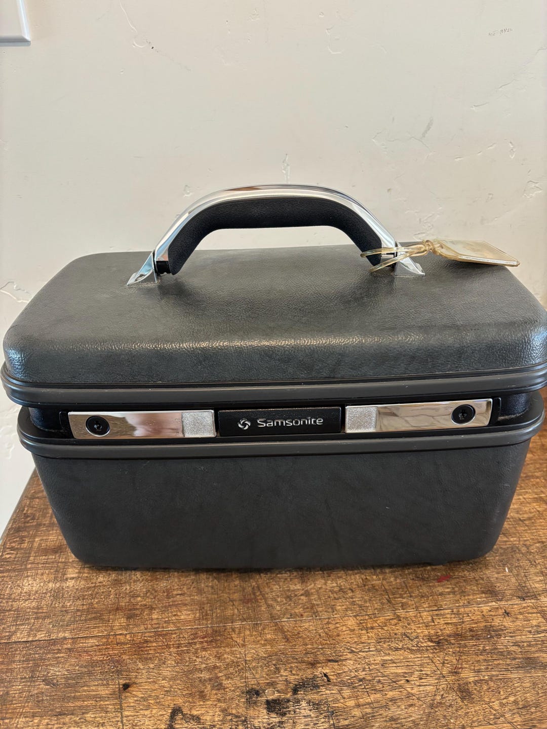 Vintage Samsonite Train Case Luggage - Black. ***message for Accurate ...