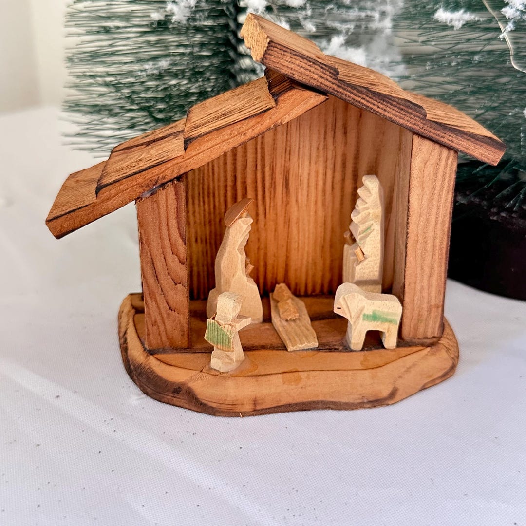 Vintage Wood Nativity - Etsy
