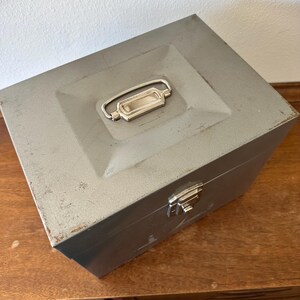 Vintage Metal File Box *no Key to Lock - Etsy