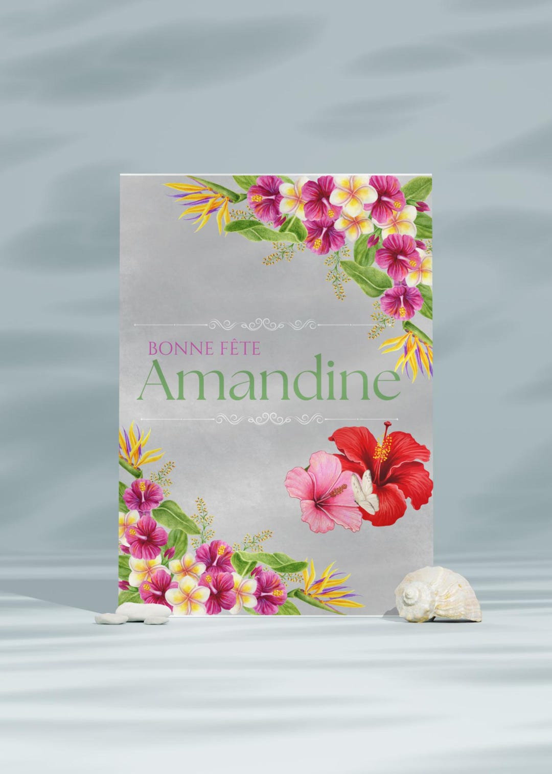 French Bonne Fete Celebration Card - Etsy