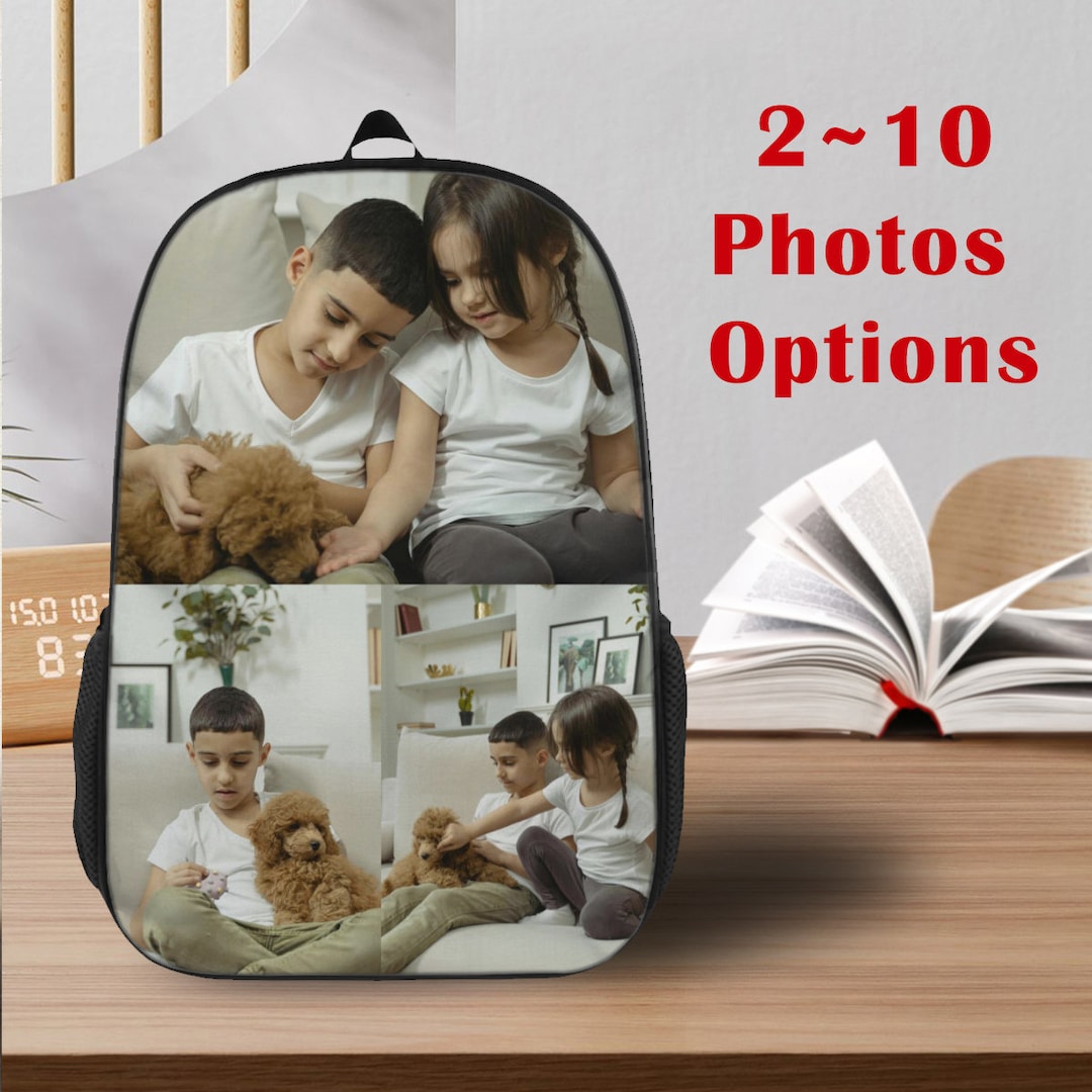 Personalized Kids Backpack With Photo, Back to School Gift, Custom ...