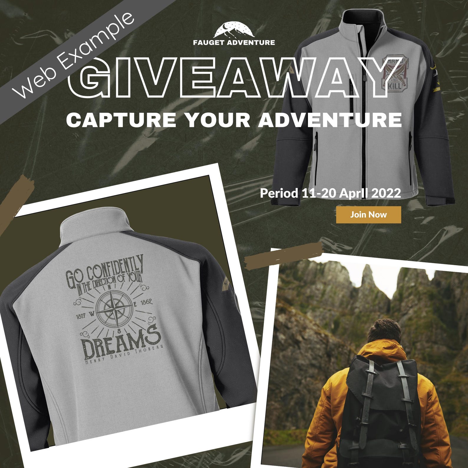 Editable Softshell Jacket Drag and Drop Mockup, Photoshop PSD + Canva ...