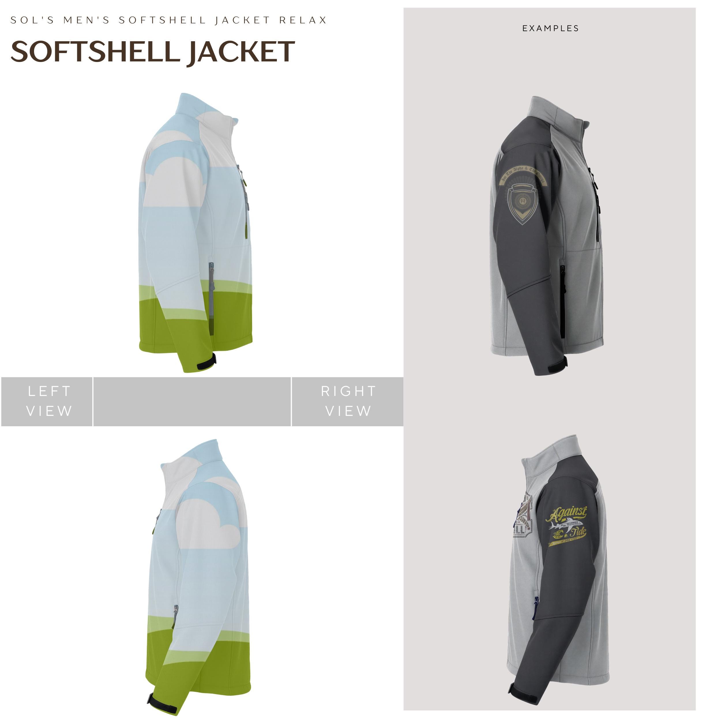 Editable Softshell Jacket Drag and Drop Mockup, Photoshop PSD + Canva ...