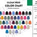 Gildan 18500 Color Chart + Size Chart Bundle, Unisex G185 Hoodie Mockup ...