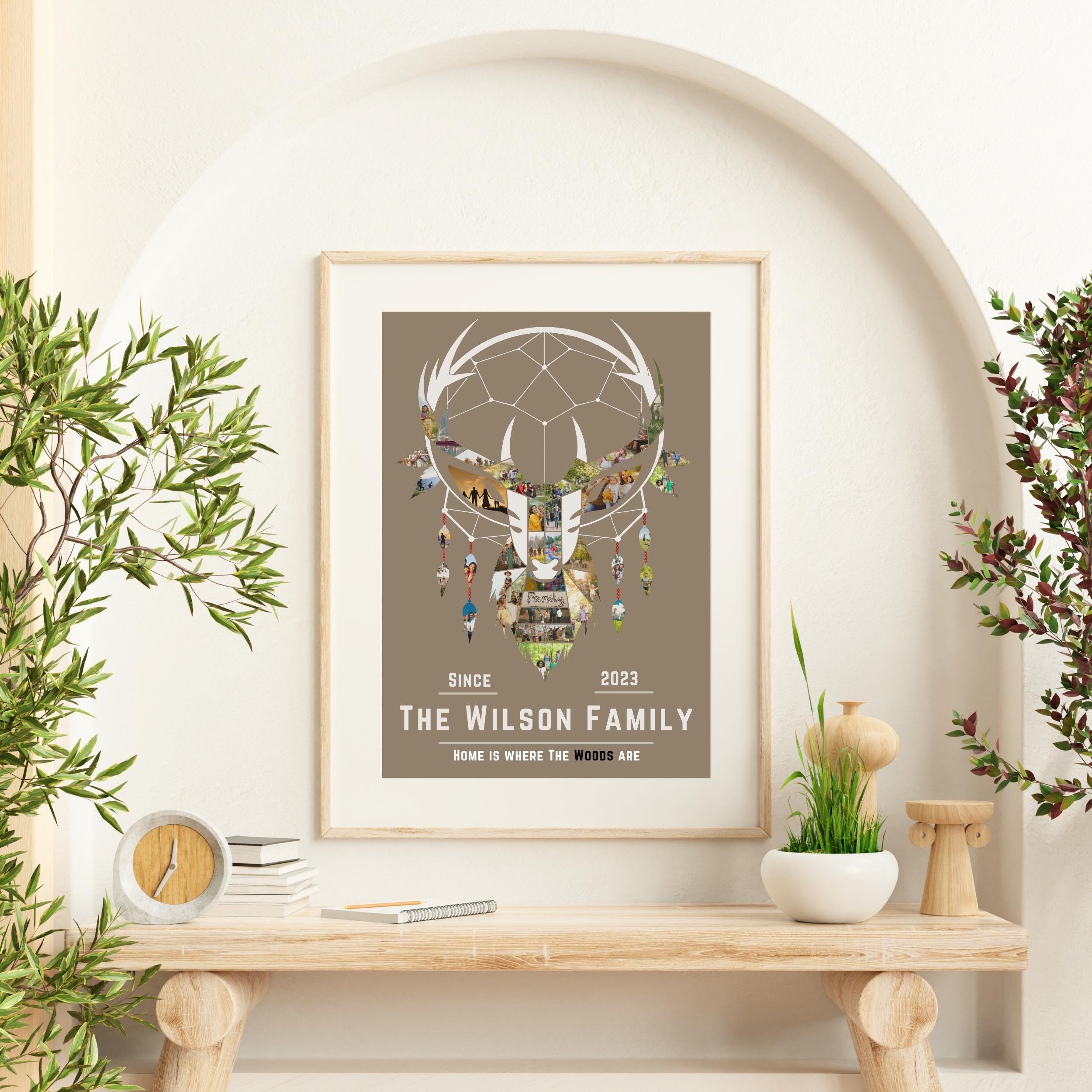 Design Your Own Dreamy Deer Photo Collage, Canva Template, Drag and ...