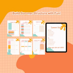 Editable Summer Planner for Kids, Summer Activity Planner, Summer ...
