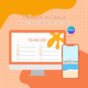 Editable Summer Planner for Kids, Summer Activity Planner, Summer ...