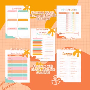 Editable Summer Planner for Kids, Summer Activity Planner, Summer ...