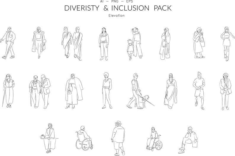 Diversity & Inclusion Vector People – Inclusive Character Illustrations ...