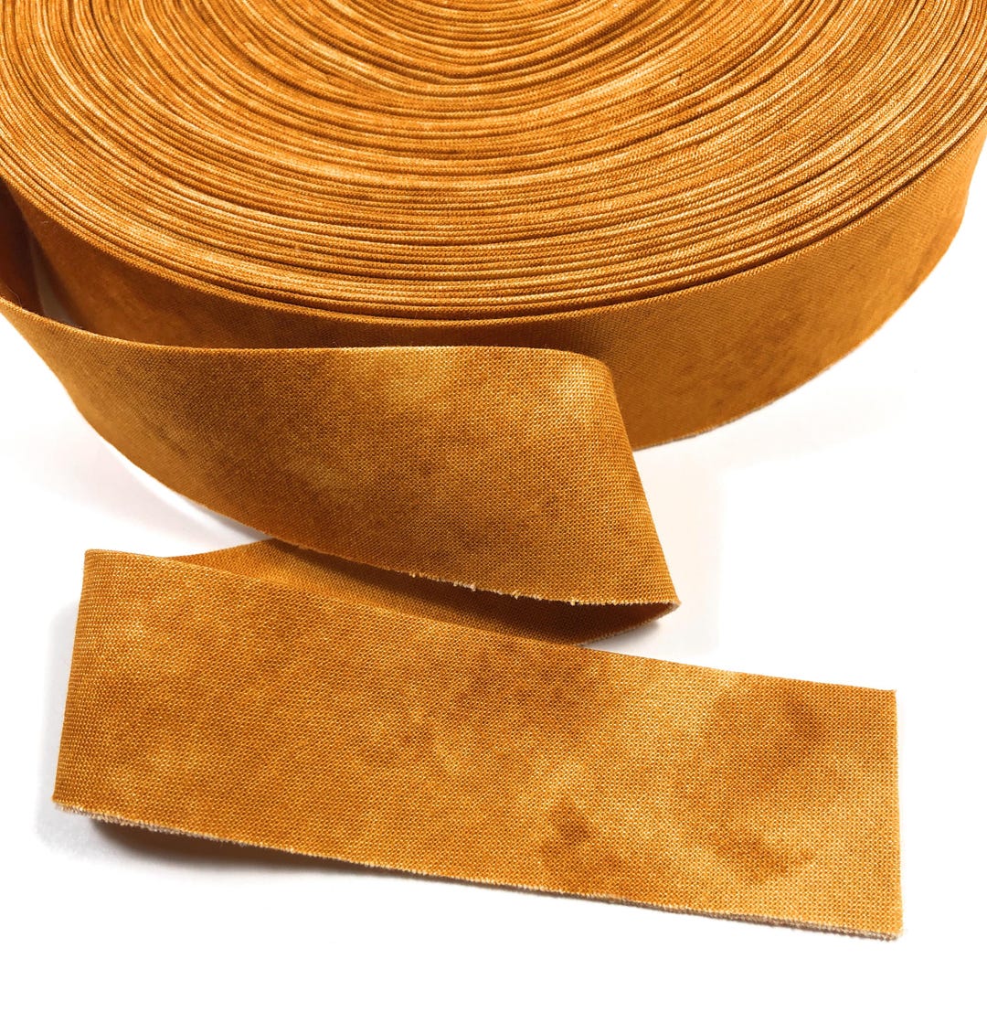 Quilt Binding Bias Mottled Rust 1.25 Wide 100% Cotton Single Center ...