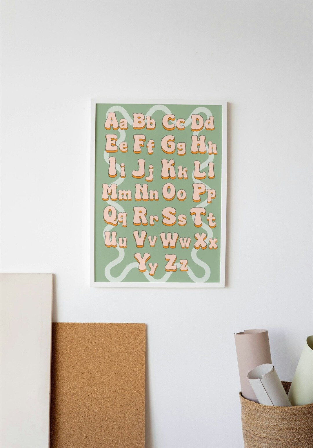 Children's Funky Alphabet Digital Art Print - Etsy