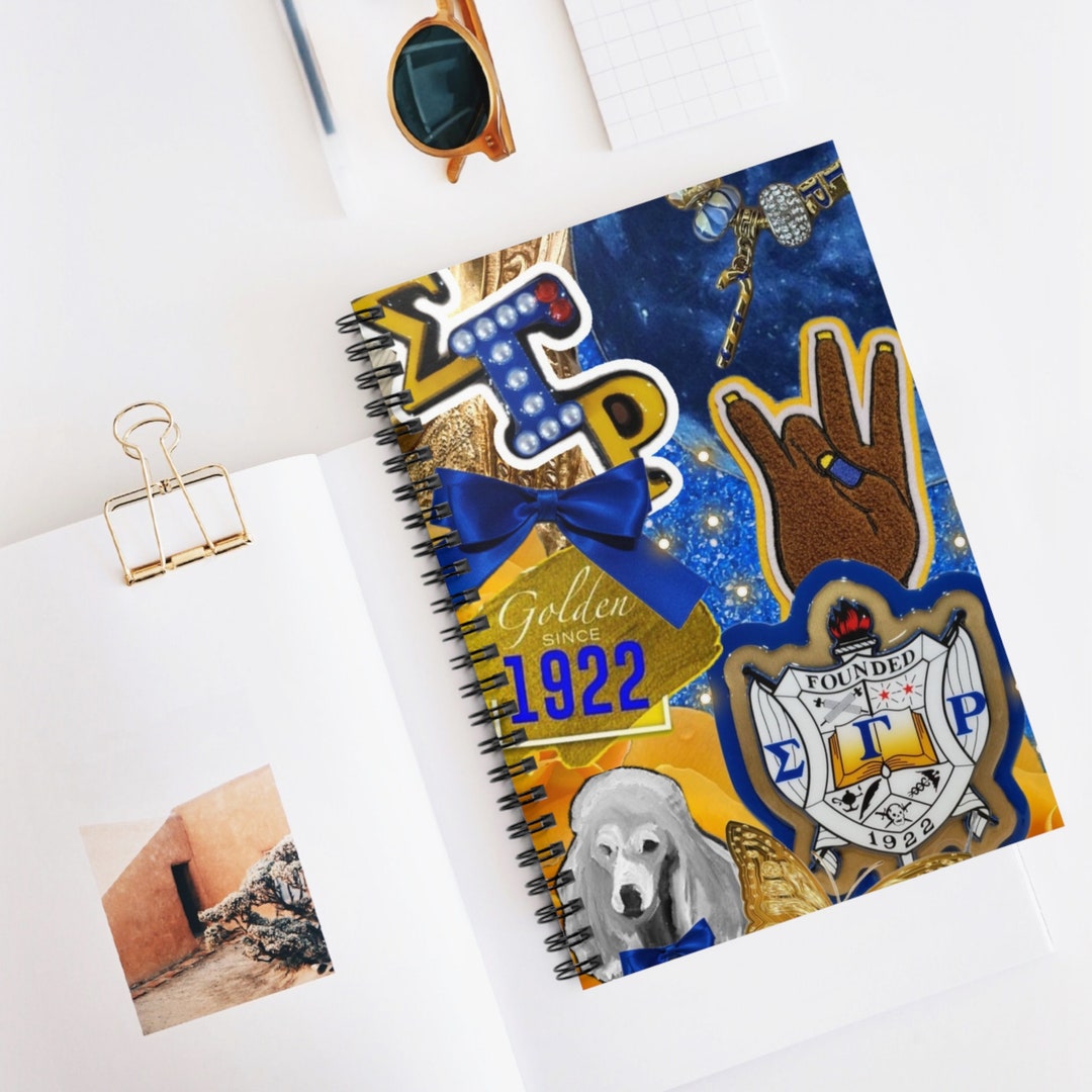 Sigma Gamma Rho Maximalist Spiral Notebook Ruled Line, Sgrho Collage ...