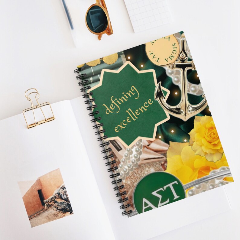 Alpha Sigma Tau Maximalist Spiral Notebook Ruled Line, AST Collage ...