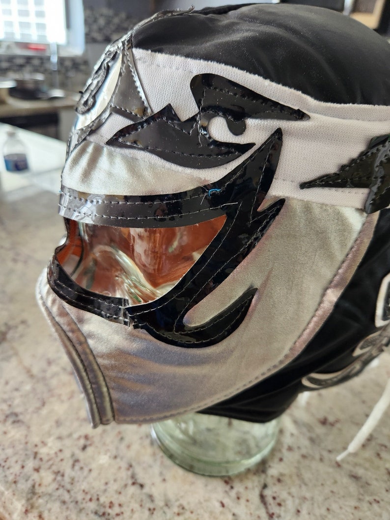 AEW Penta El Zero M Lucha Wrestler Mask Mexican Pentagon Black White No ...