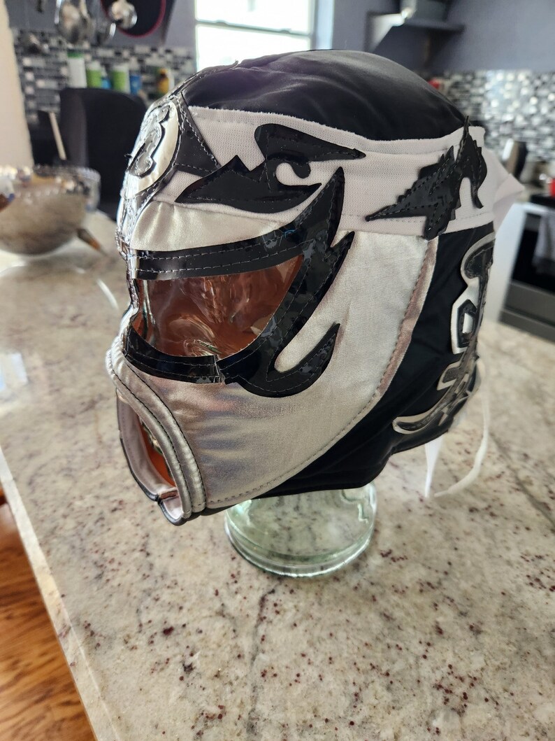 AEW Penta El Zero M Lucha Wrestler Mask Mexican Pentagon Black White No ...